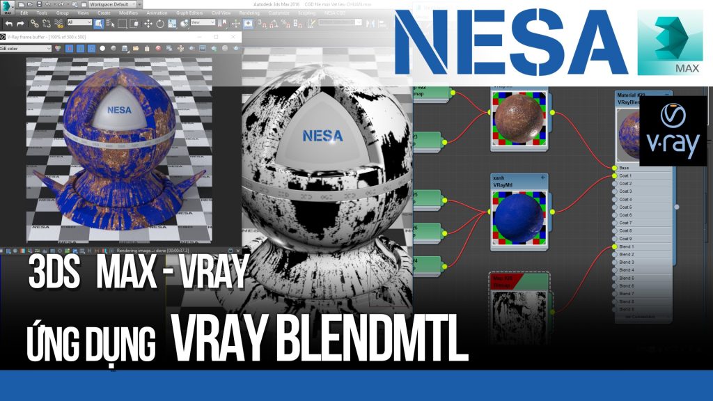VrayBlendMtl và Ứng dụng – NESA Groups